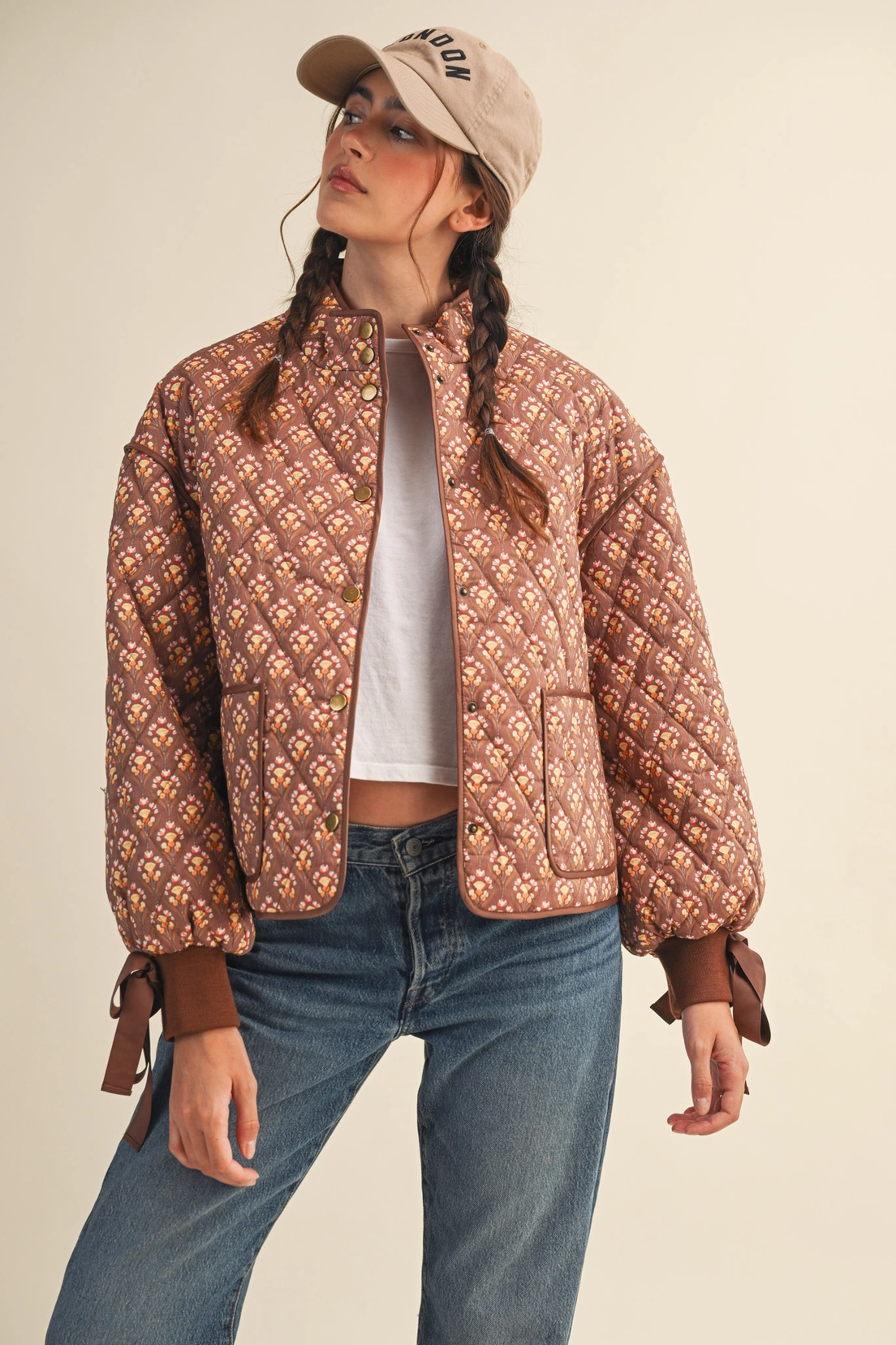 Matilda Floral Quilted Jacket – Milk & Honey
